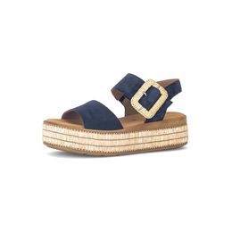 Gabor Plateau Sandaletten in Blau | Gr.: 40
