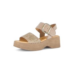 Gabor Plateau Sandaletten in Beige | Gr.: 40