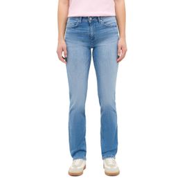 Mustang Damen Straight-Jeans "Damen Style Shelby Straight"blau 401, Gr. 31, unifarben, Denim/Jeans, 92% Baumwolle, 6% Elastomultiester, 2% Elasthan,