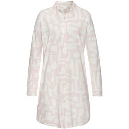 s.Oliver Damen Nachthemd, Gr. 44, rosa, Single Jersey, Obermaterial: 50% Baumwolle, 50% Viskose, Kleider, mit grafischem Print
