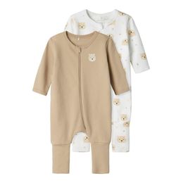 name it Unisex Kleinkind Strampler im 2 Pack mit Zipper | Gr.: 68