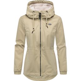 Ragwear Damen Outdoorjacke "Dankka Tech", beige, Gr. XXXL, Obermaterial: 100% Polyester. Innenfutter: 100% Polyester, Jacken, Stylische Damen