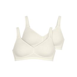 Nina von C. Damen Soft-BH "2er Pack Soft BH Secret Soft & Shape", Gr. 75, beige, Obermaterial: 85% Polyamid PA. 15% Elasthan EL., BHs