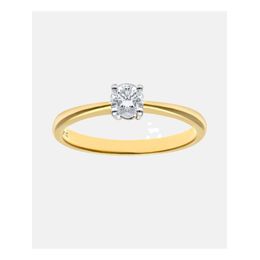Diamant L'&eacute;ternel Verlobungsring aus 750 Gelbgold mit 18 Karat Diamant | Gr.: 55