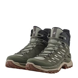 Lowa Damen Wanderschuh "INNOVO GORE-TEX MID WS", Gr. 40, gr&uuml;n, Synthetik, Textil, Schuhe, wasserdicht dank Gore-Tex Membrane