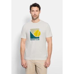 OLYMP Herren T-Shirt "OLYMP Casual Wirk, T-Shirt", wei&szlig;, Gr. L, 100% Baumwolle, Shirts