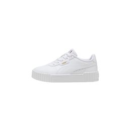 Puma Carina 3.0 PS Schn&uuml;r-Sneaker f&uuml;r Kinder Wei&szlig; | Gr.: 28