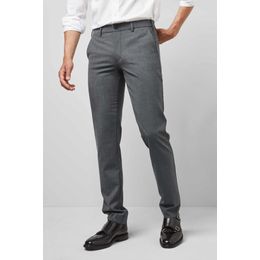 MEYER Herren Chinos "M5 Chino", grau, Gr. 40, unifarben, 53% Polyester, 44% Wolle, 3% Elasthan, Hosen, M5 Chino mit 4-Way-Stretch