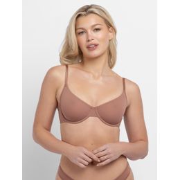Dorina Damen B&uuml;gel-BH "Noa", Gr. 80braun, Jersey, Obermaterial: 79% Polyamid, 21% Elasthan, BHs, mit Schale, nicht gef&uuml;ttert, mit B&uuml;gel, basic,