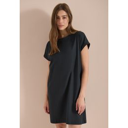 Cecil Damen Jerseykleid, schwarz, Gr. XL, unifarben, Web, 100% Baumwolle, Kleider, knielang