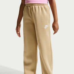 Nike Sportswear Kinder Sporthose "K NSW LOOSE OH PANT LBR", beige, Gr. M, unifarben, Sweatware, Obermaterial: 80% Baumwolle, 20% Polyester, Hosen,
