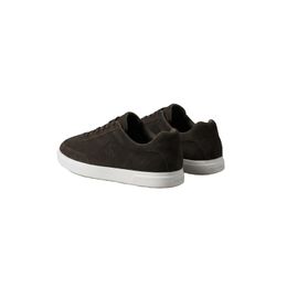 Calvin Klein Herren Sneaker "LOW PROF CUPSOLE WT SU", Gr. 41dunkelbraun, Leder, aufgeraut, unifarben, Basic, Schuhe, Freizeitschuh, Halbschuh,