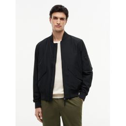 Tommy Hilfiger Herren Bomberjacke "PACKABLE", schwarz, Gr. XL, Web, Obermaterial: 100% Polyester. Futter: 100% Polyester, Jacken