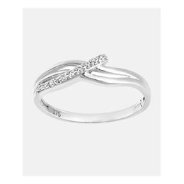Diamant L'&eacute;ternel Eternity-Ring aus 375 Wei&szlig;gold mit Zirkonia | Gr.: 56