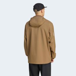 adidas terrex Herren Outdoorjacke "MT 2L RAIN J", braun, Gr. L, Obermaterial: 100% Polyester, Jacken