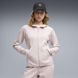 Puma Damen Trainingsjacke "PumaTECH SENSE Full-Zip Jacke Damen", rosa, Gr. M, Obermaterial: 38% Polyester, 11% Elasthan, 40% Viskose, 11% Modal.