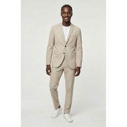 Jack & Jones JACK & JONES Herren Anzug "JPRFRANCO Extra schmal, pflegeleicht, stilvoll mit fallendem Revers", beige, Gr. 56, unifarben, Web, Obermaterial: 78%
