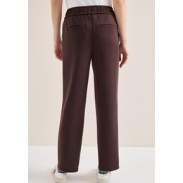Cecil Damen Stoffhose "Style Neele"macchiato braun, Gr. XL, meliert, Web, Obermaterial: 50% Polyester, 45% Viskose, 5% Elasthan. Futter: 100%