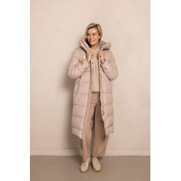 Zhrill Damen Steppmantel "2 in 1 Mantel und Weste", beige, Gr. XXL, unifarben, Web, Obermaterial: 100% Polyester. Futter: 100% Polyester. Wattierung: