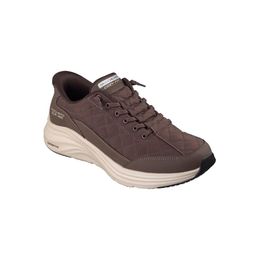 Sneakers Low Skechers Slip-ins: Contour Foam - Cozy Fit in braun | Gr.: 46