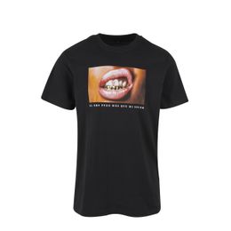 MisterTee Herren T-Shirt "MisterTee El Oro Tee", schwarz, Gr. L, bedruckt, 100% Baumwolle, Shirts