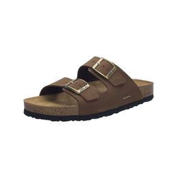 Josef Seibel Damen Pantolette "Josef Seibel Pantoletten Leder", Gr. 43, braun, Leder, Schuhe