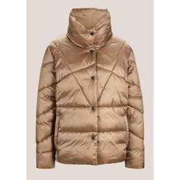 Madeleine Mode MADELEINE Damen Steppjacke "Steppjacke Wattierte Jacke mit Stehkragen, Stepp", beige, Modern, Gr. 38, Obermaterial: 100% Polyamid PA., Jacken