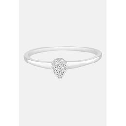 Diamant Exquis Ring aus 375 Wei&szlig;gold mit Diamant | Gr.: 56