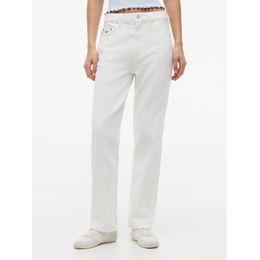 Tommy Jeans Damen High-waist-Jeans "LAYLA HR SLIM STR BJ4199", wei&szlig;, Gr. 26, unifarben, Denim/Jeans, Obermaterial: 92% Baumwolle, 8% Polyester,