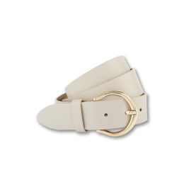 Bernd G&ouml;tz BERND G&Ouml;TZ Damen Lederg&uuml;rtel "Lederg&uuml;rtel mit offener goldener Ringschlie&szlig;e", beige, Gr. 100, Rindsleder, G&uuml;rtel