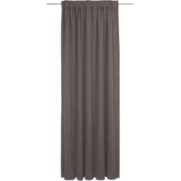 Vorhang Adam, B:142cm H:175cm, braun, Baumwolle (Bio-Baumwolle), Wohnzimmer, Gardinen, "Uni Collection, Made in Germany", Blickdichter aus 100%