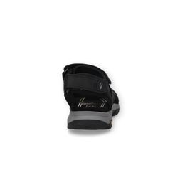 Camel Active Herren Trekkingsandale, Gr. 43schwarz, Leder, Basic, Schuhe, Klettschuh, Sommerschuh, Outdoorschuh mit Logoschriftzug