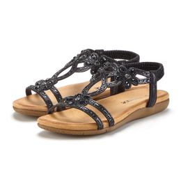 Vivance Damen Sandale "Sommerschuh, offener Schuh, Sandalette", Gr. 38, schwarz, Obermaterial: 100% Synthetik. Decksohle: 100% Synthetik. Laufsohle: