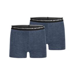 Normani Outdoor Sports 2er Pack Herren Merino Boxershorts in Navy | Gr.: XXL