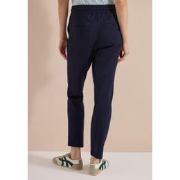 Cecil Damen Stoffhose, blau, Gr. XS, unifarben, Stoff, 61% Viskose, 32% Polyamid, 7% Elasthan, Hosen, Middle Waist