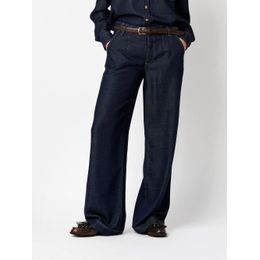 Toni Damen Weite Jeans "Liv Tailored", blau, Gr. 40, unifarben, Denim/Jeans, Obermaterial: 82% Viskose, 18% Polyester, Jeans, mit Ziern&auml;hten