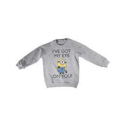 Minions Kinder Sweatshirt in Grau | Gr.: 9-10 Jahre