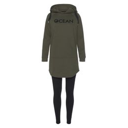 OCEAN SPORTSWEAR Jogginganzug in khaki/schwarz | Gr.: 34