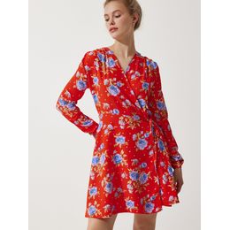 Happiness İstanbul Kleid Damen Gr&ouml;&szlig;e 38 blau / oliv / rot / wei&szlig; Sommerkleid