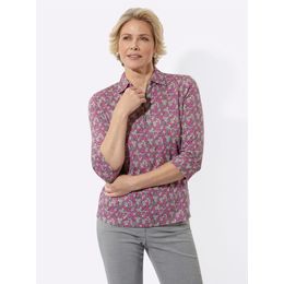 CLASSIC Damen Poloshirt "Poloshirt", bunt, Gr. 38, gemustert, mehrfarbig, 100% Baumwolle, Shirts