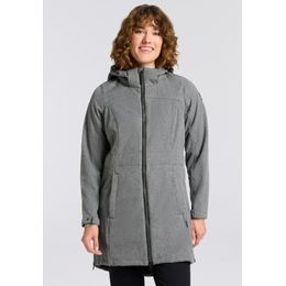 G.I.G.A. by Killtec Damen Softshellparka "GW 34 WMN SFTSHLL PRK", schwarz, Gr. 44, G.I.G.A. DX BY KILLTEC, Obermaterial: 93% Polyester, 7% Elasthan, Jacken, Anpassbare,