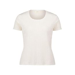 Cartoon Rundhals-Shirt mit Struktur in Eggnog | Gr.: 34