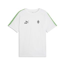 Puma Herren T-Shirt "Borussia M&ouml;nchengladbach FtblKING T-Shirt Herren", wei&szlig;, Gr. M, Obermaterial: 100% Baumwolle. Rippe: 29% Polyester, 71%