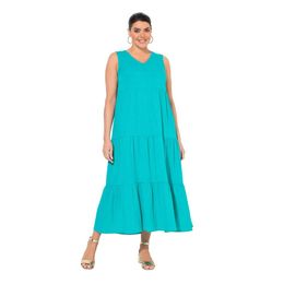 Ulla Popken Kleid in t&uuml;rkis | Gr.: 52 - Normalgr&ouml;&szlig;e