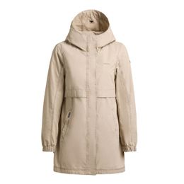 Khujo Damen Anorak "BRAVA"moussy beige, Gr. XL, unifarben, Web, 75% Baumwolle, 25% Nylon, Jacken