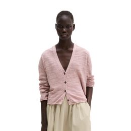 Marc O'Polo MARC O'POLO Damen Cardigan "aus Leinen-Baumwolle-Mix", rosa, Gr. S, unifarben, Obermaterial: 52% Baumwolle, 48% Leinen, Strickjacken