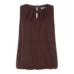 More & More More & More feminines Chiffon-Blusentop in chocolate | Gr.: 38