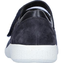 Waldl&auml;ufer WALDL&Auml;UFER Damen Riemchenballerina "K-IRA Soft", Gr. 5,5, grau, Nubukleder, Textil, Veloursleder, unifarben, Schuhe, Schlupfschuh mit Klettriegel,
