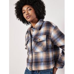 Apricot Damen Kurzjacke "Jacke", blau, Gr. 8, Obermaterial: 86% Polyester PES. 12% Polyacryl PAN. 2% Nylon NY., Jacken, mit Brusttaschen