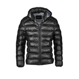 Bugatti Herren Lederjacke "BUCLAUDIUS", schwarz, Gr. 58, uni, Obermaterial: 100% Lammleder LEL. Futter: 100% Polyester PES. 100% Polyester PES.,